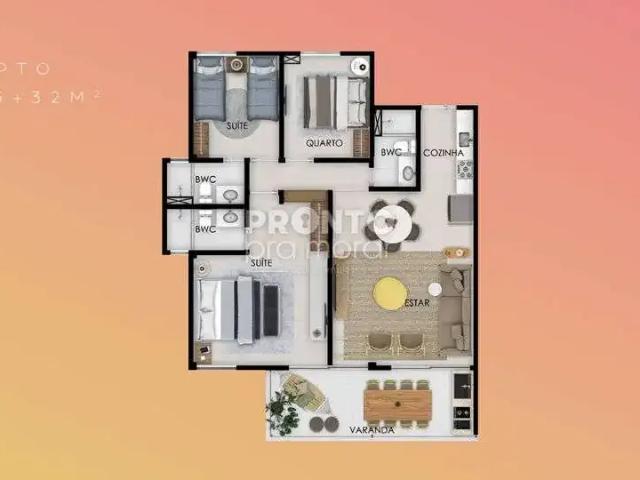 Apartamento para Venda em Ipojuca/PE Praia do Cupê 2 Quartos