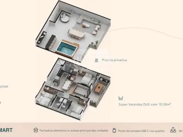Apartamento para Venda em Ipojuca/PE Praia do Cupê 3 Quartos