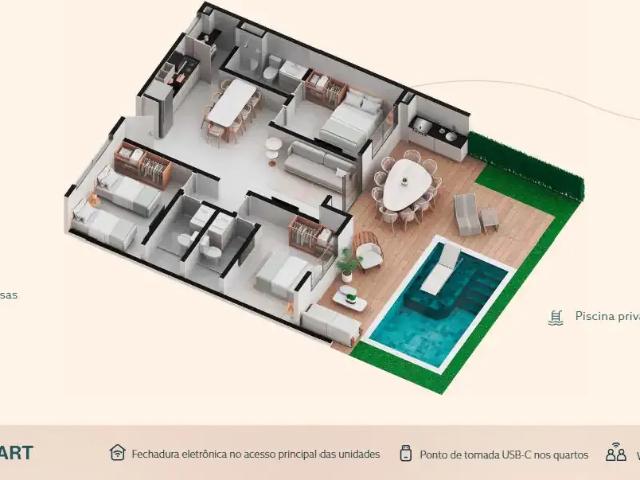 Apartamento para Venda em Ipojuca/PE Praia do Cupê 3 Quartos