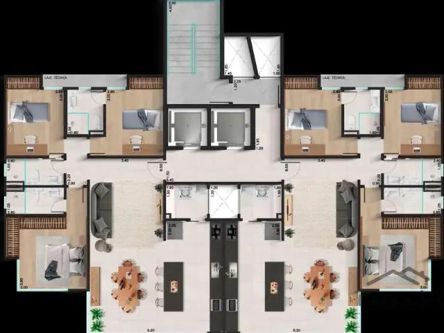 Apartamento para Venda em Juiz de Fora/MG Estrela Sul 3 Quartos