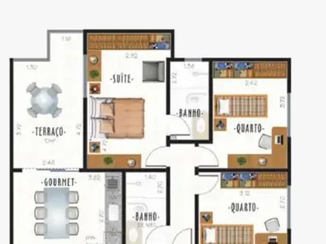 Apartamento para Venda em Juiz de Fora/MG São Mateus 3 Quartos