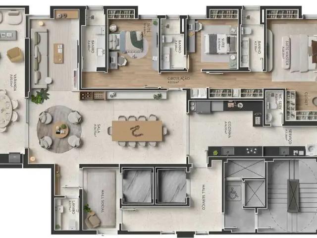 Apartamento para Venda em Juiz de Fora/MG Santa Helena 4 Quartos