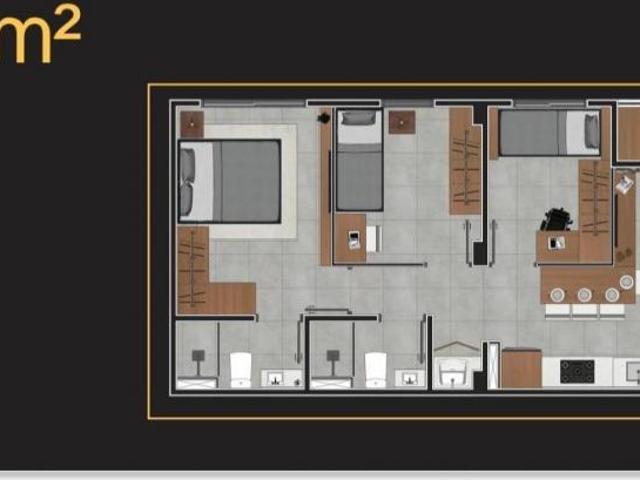 Apartamento para Venda em Jundiaí, Centro, 2 dormitórios, 1 suíte, 2 banheiros, 1 vaga