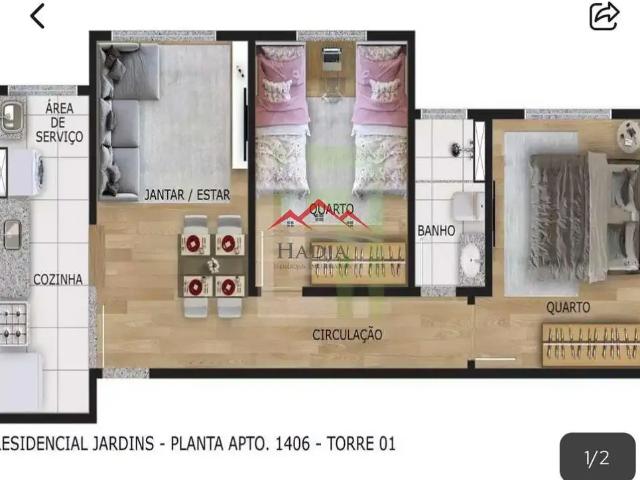 Apartamento para Venda em Jundiaí/SP Engordadouro 2 Quartos