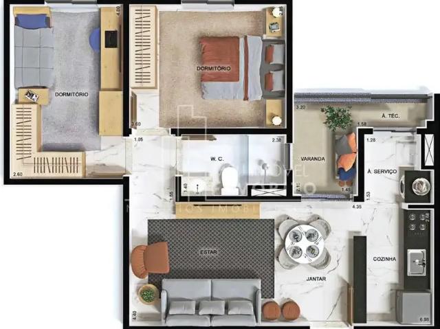 Apartamento para Venda em Jundiaí/SP Jardim do Lago 2 Quartos