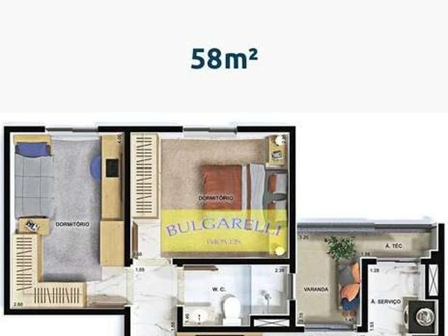 Apartamento para Venda em Jundiaí/SP Jardim do Lago 2 Quartos