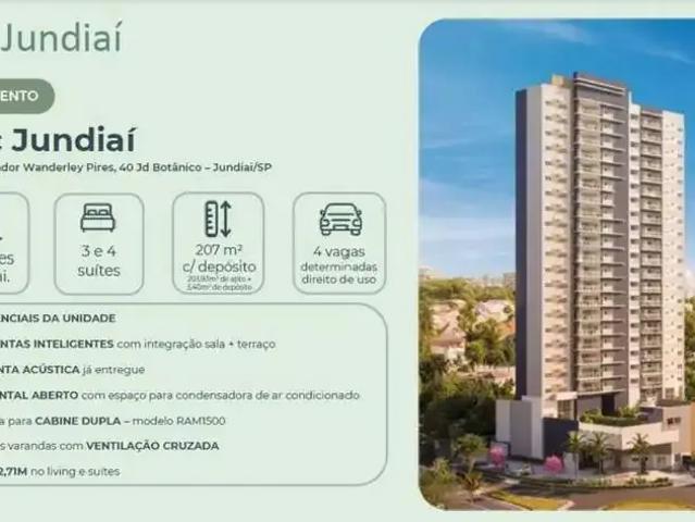 Apartamento para Venda em Jundiaí/SP Ponte de Campinas 3 Quartos