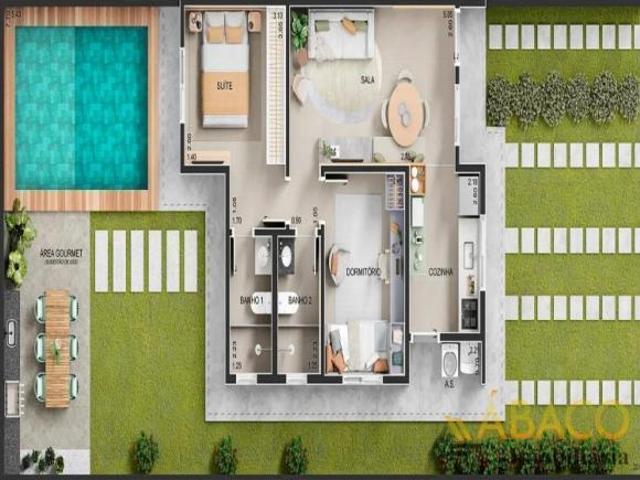 Apartamento para venda em Jardim Araucária de 55.33m² com 2 Quartos, 1 Suite e 2 Garagens