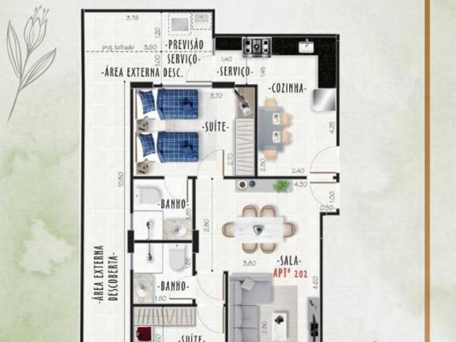 Apartamento para venda em Jardim Glória, Juiz de Fora