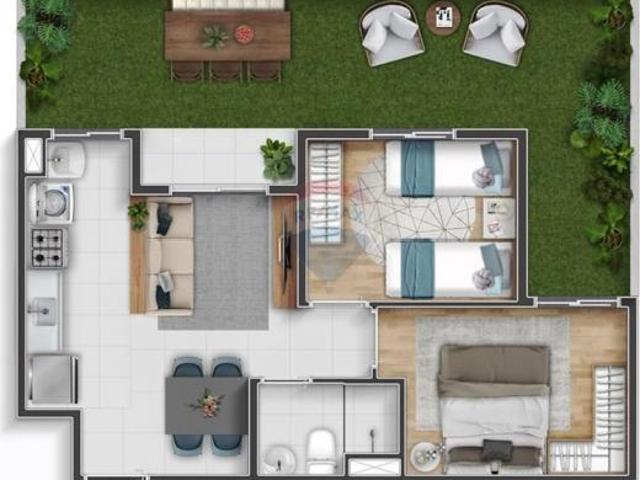 Apartamento para venda em Jardim Novo Ângulo de 40.89m² com 2 Quartos e 238 Garagens