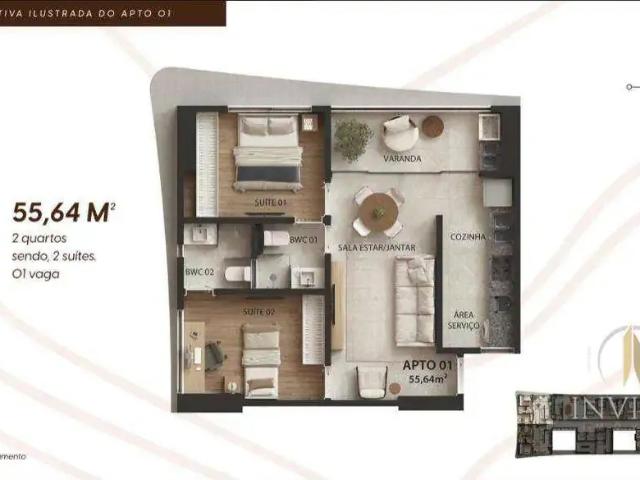Apartamento para Venda em João Pessoa/PB Estados 3 Quartos