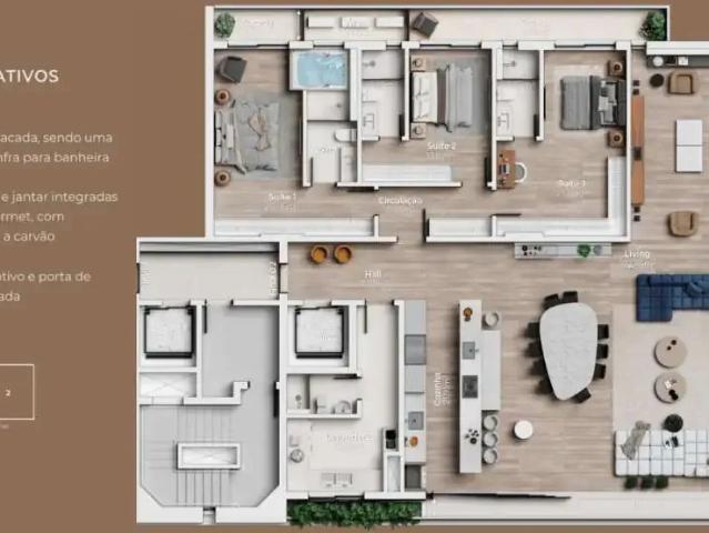Apartamento para Venda em Joinville/SC América 3 Quartos