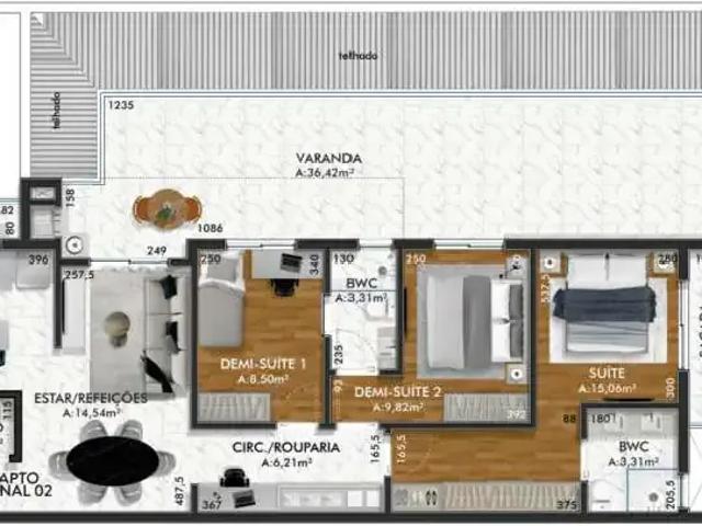 Apartamento para Venda em Joinville/SC América 5 Quartos