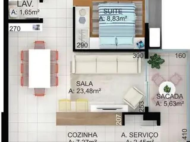 Apartamento para Venda em Joinville/SC Anita Garibaldi 2 Quartos