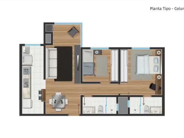 Apartamento para Venda em Joinville/SC Saguaçu 2 Quartos