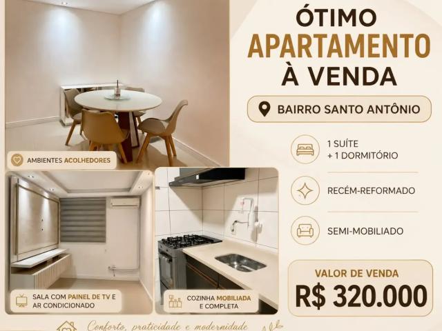 Apartamento para Venda em Joinville/SC Santo Antônio 2 Quartos
