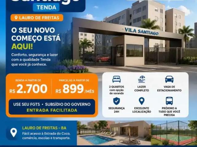 Apartamento para Venda em Lauro de Freitas/BA Recreio Ipitanga 2 Quartos