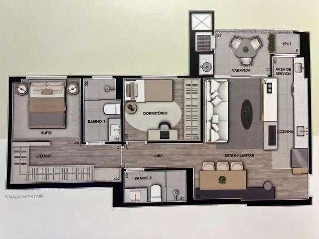 Apartamento para Venda em Londrina/PR Terra Bonita 2 Quartos