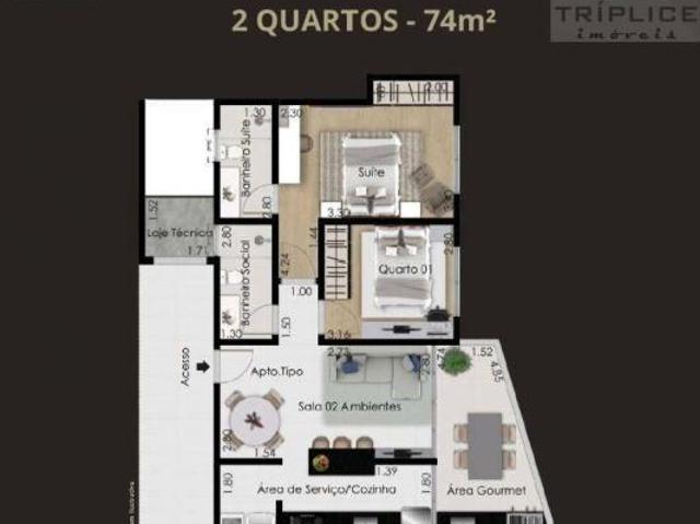 Apartamento para venda em Passos, Juiz de Fora