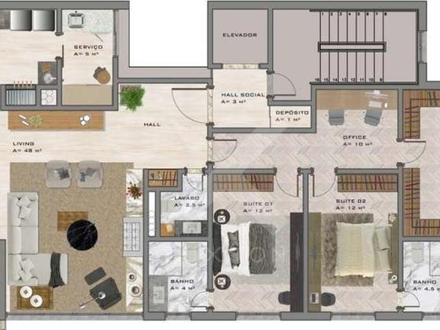 Apartamento para Venda em Porto Alegre/RS São João 3 Quartos