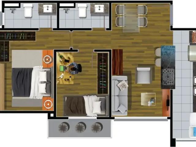 Apartamento para Venda em Porto Alegre/RS Jardim Floresta 2 Quartos