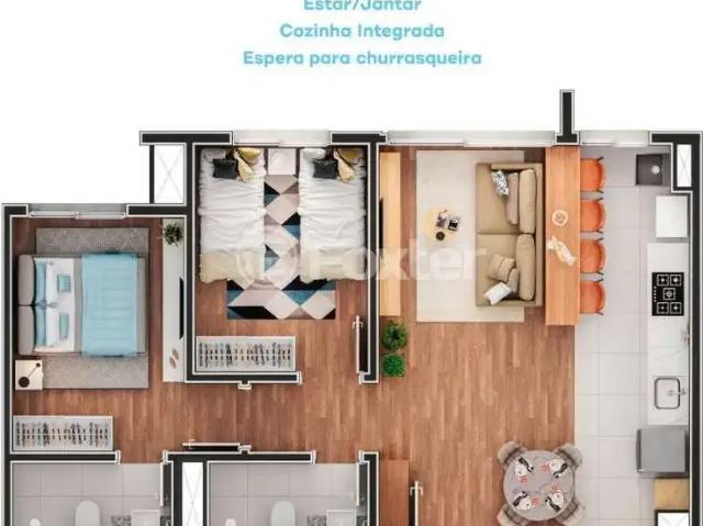 Apartamento para Venda em Porto Alegre/RS Jardim Itu Sabará 2 Quartos