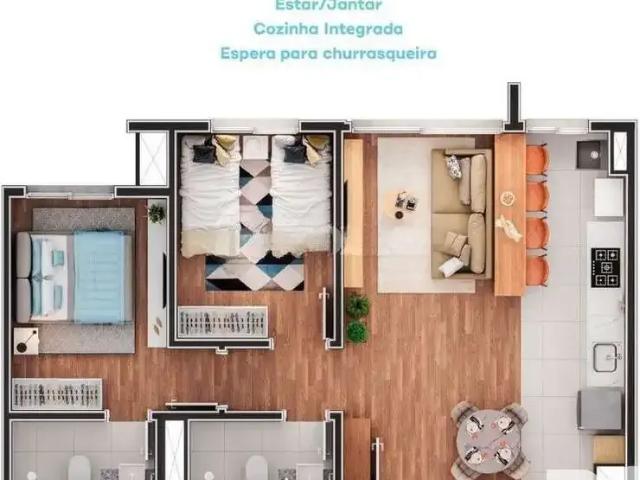 Apartamento para Venda em Porto Alegre/RS Jardim Itu Sabará 2 Quartos