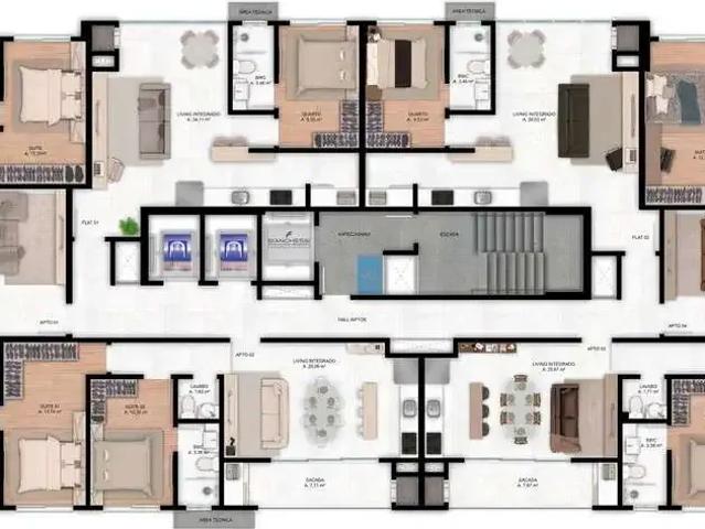 Apartamento para Venda em Porto Belo/SC Balneário Perequê 1 Quartos