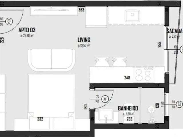 Apartamento para Venda em Porto Belo/SC Balneário Perequê 1 Quartos