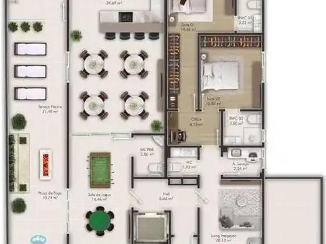 Apartamento para Venda em Porto Belo/SC Balneário Perequê 2 Quartos
