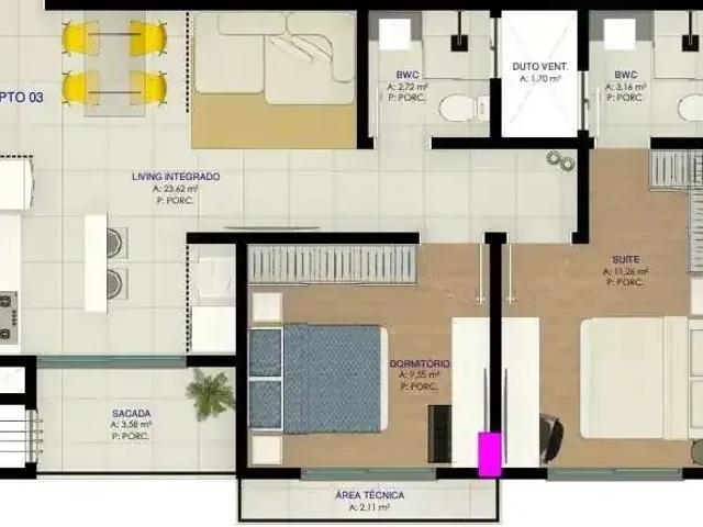 Apartamento para Venda em Porto Belo/SC Balneário Perequê