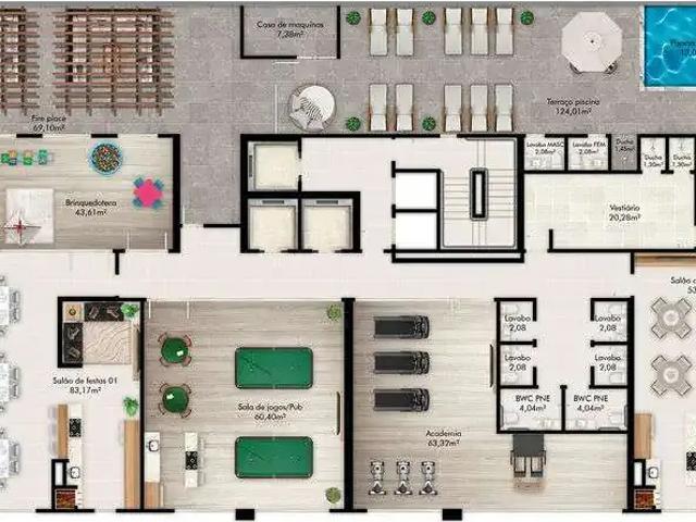 Apartamento para Venda em Porto Belo/SC Balneário Perequê 3 Quartos
