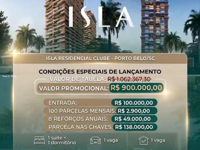 Apartamento para Venda em Porto Belo/SC Centro 2 Quartos