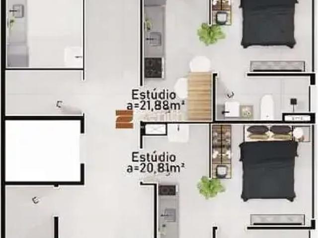 Apartamento para Venda em Pouso Alegre/MG Residencial Santa Rita II 1 Quartos