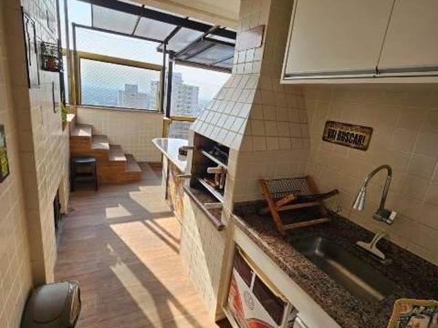 Apartamento para Venda em Praia Grande, Aviação, 3 dormitórios, 3 suítes, 1 banheiro, 2 vagas