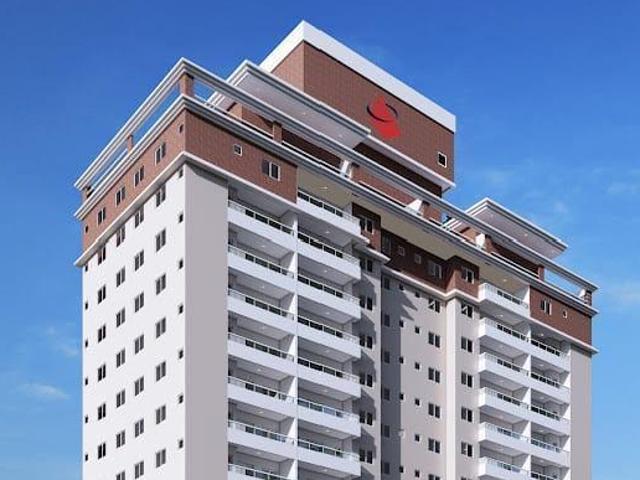 Apartamento para Venda em Praia Grande, Canto do Forte, 2 dormitórios, 1 suíte, 1 banheiro, 1 vaga