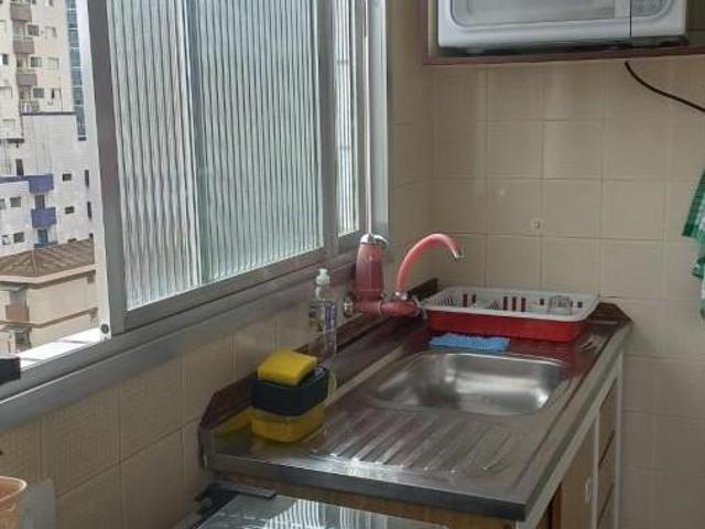 Apartamento para Venda em Praia Grande, Ocian, 1 dormitório, 1 banheiro, 1 vaga