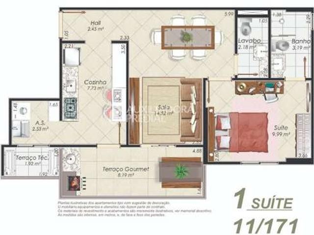 Apartamento para Venda em Praia Grande/SP Aviação 1 Quartos