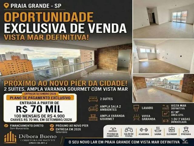 Apartamento para Venda em Praia Grande/SP Aviação 2 Quartos