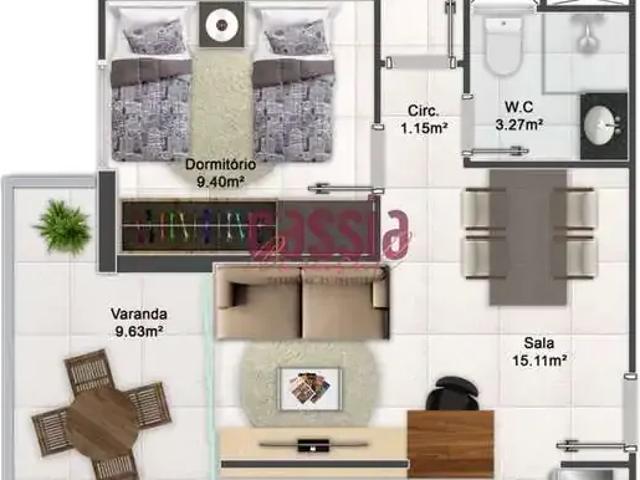 Apartamento para Venda em Praia Grande/SP Aviação 2 Quartos