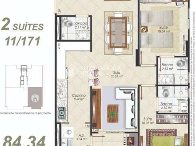 Apartamento para Venda em Praia Grande/SP Aviação 2 Quartos