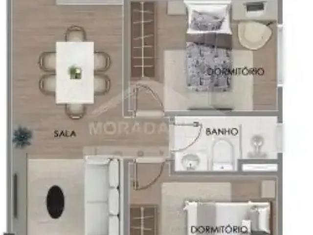 Apartamento para Venda em Praia Grande/SP Campo da Aviação 2 Quartos