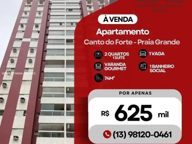 Apartamento para Venda em Praia Grande/SP Canto do Forte 2 Quartos
