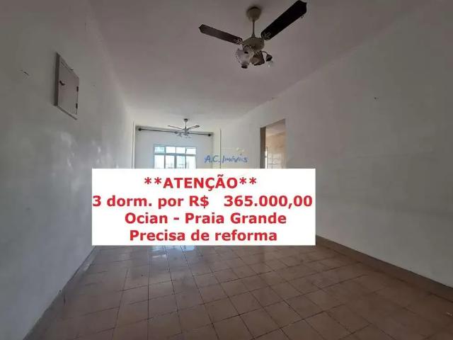 Apartamento para Venda em Praia Grande/SP Cidade Ocian 3 Quartos