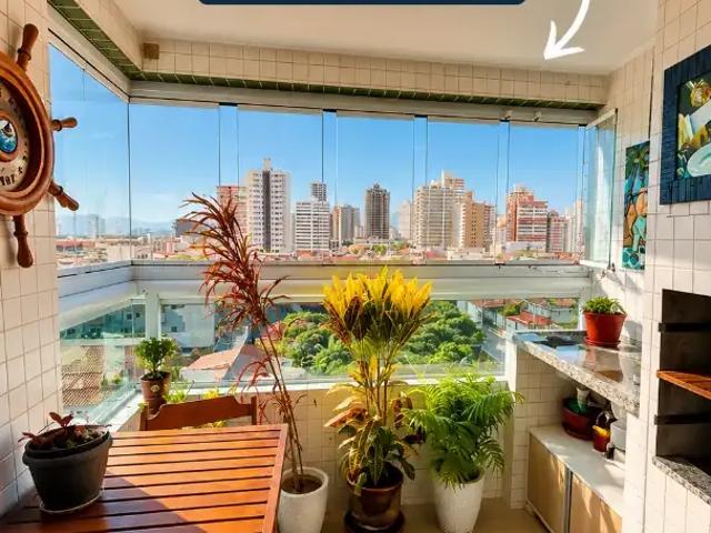 Apartamento para Venda em Praia Grande/SP Guilhermina 1 Quartos
