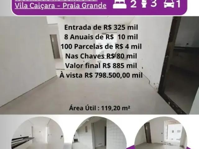 Apartamento para Venda em Praia Grande/SP Vila Caiçara 2 Quartos