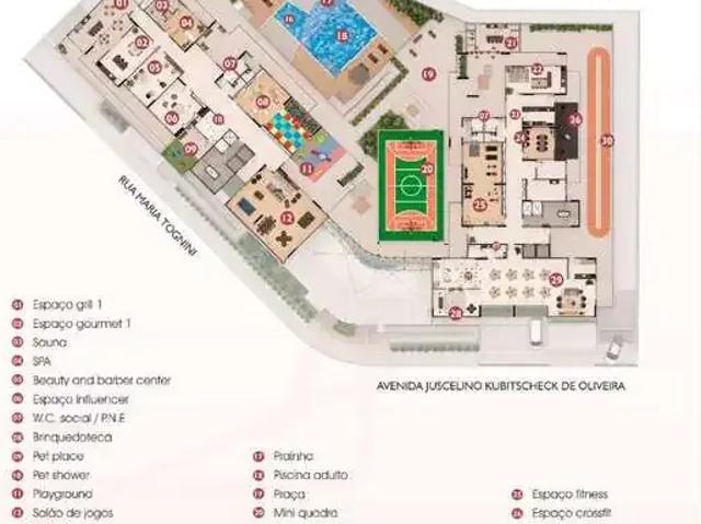 Apartamento para Venda em Praia Grande/SP Vila Caiçara 2 Quartos