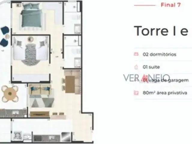 Apartamento para Venda em Praia Grande/SP Vila Assunção 2 Quartos