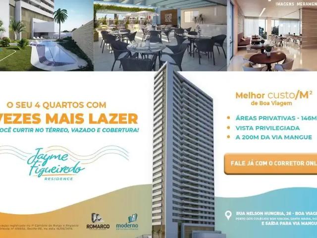 Apartamento para Venda em Recife/PE Boa Viagem 4 Quartos