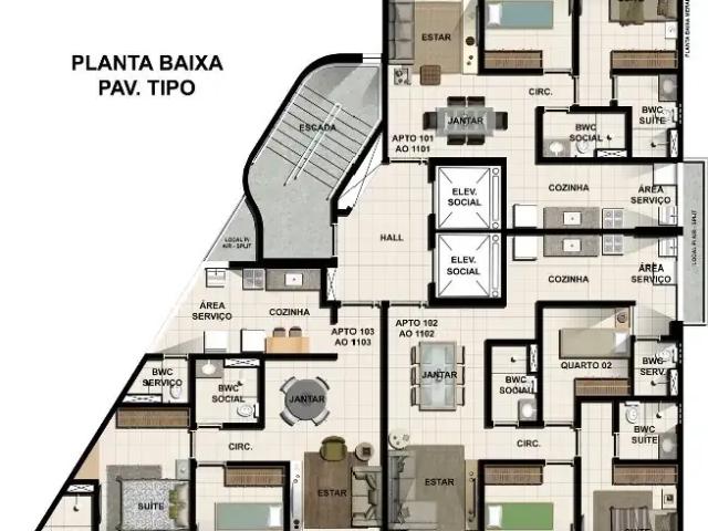 Apartamento para Venda em Recife/PE Casa Amarela 2 Quartos